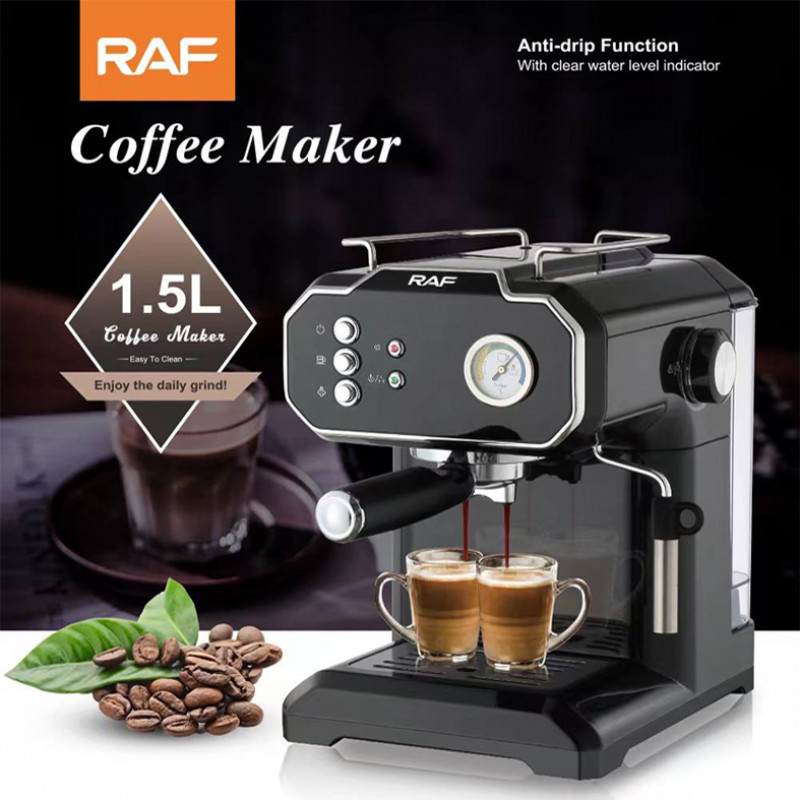 Automatic Coffee Machine commercial espresso 1.5L 850W RAF R-104